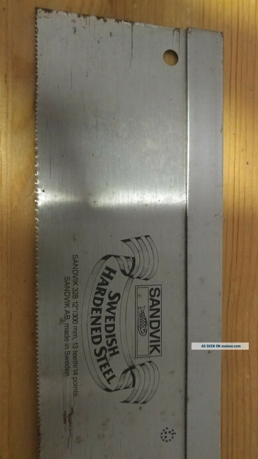 VINTAGE Sandvik AB 328 12 " 300mm 13 Teeth/14point HAND SAW Made In ...