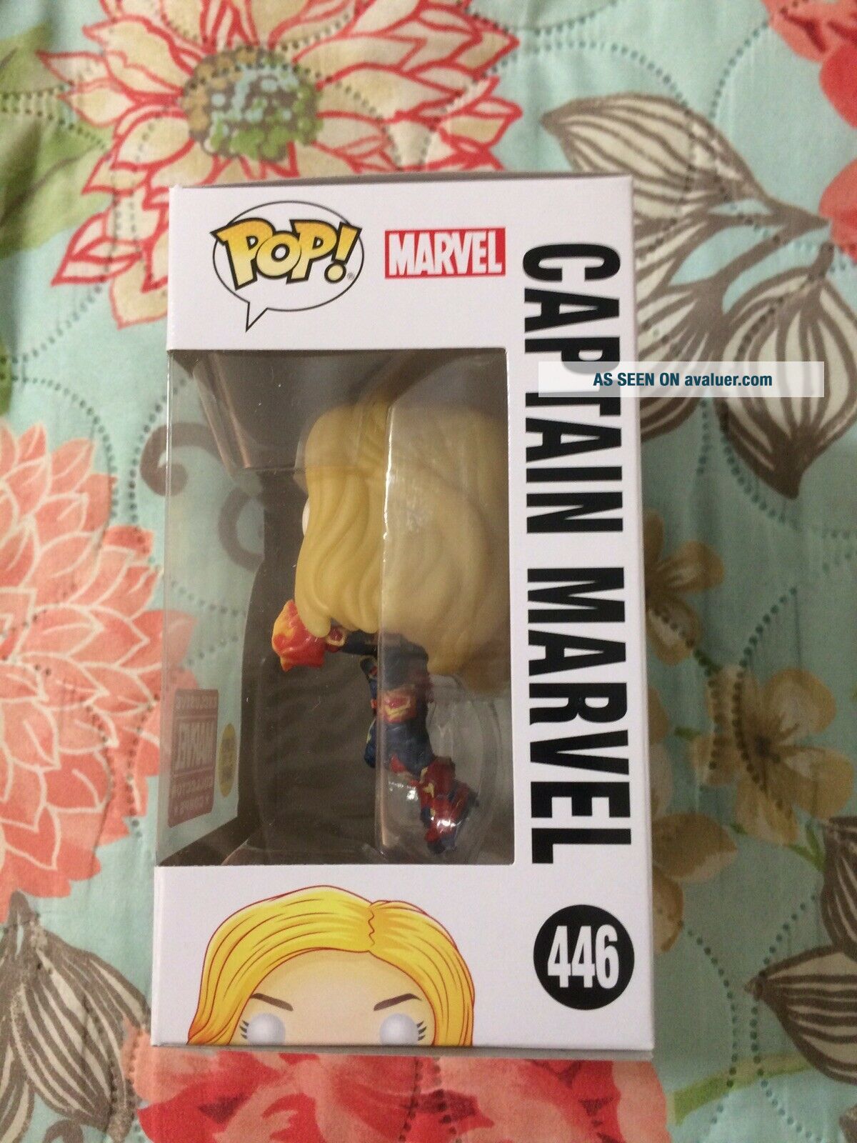 Captain Marvel Funko Pop Collector Corps Exclusive Glow In The Dark ...