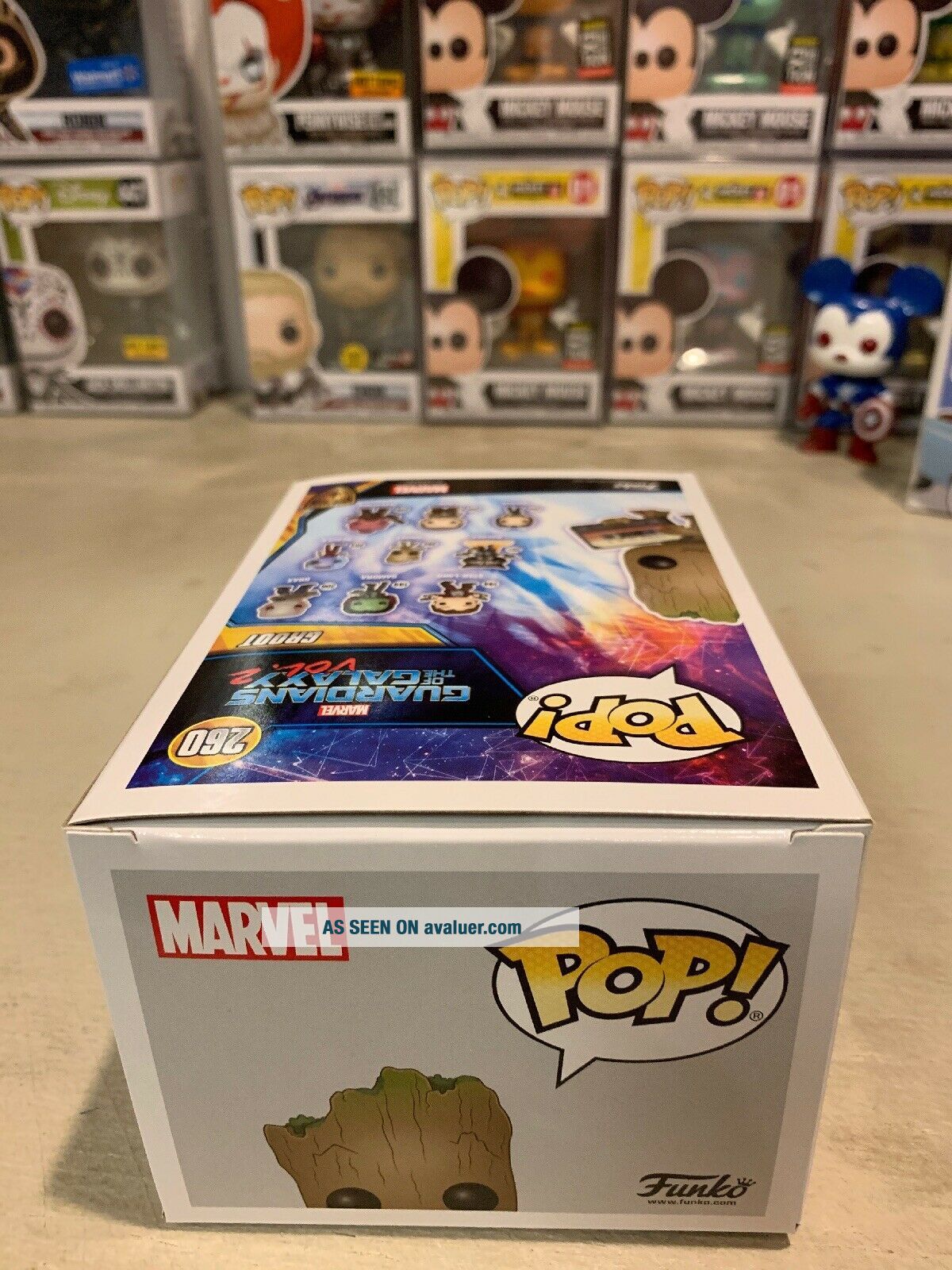 FUNKO POP GROOT 260 MCC EXCLUSIVE GUARDIANS MARVEL RARE HTF VINYL ...
