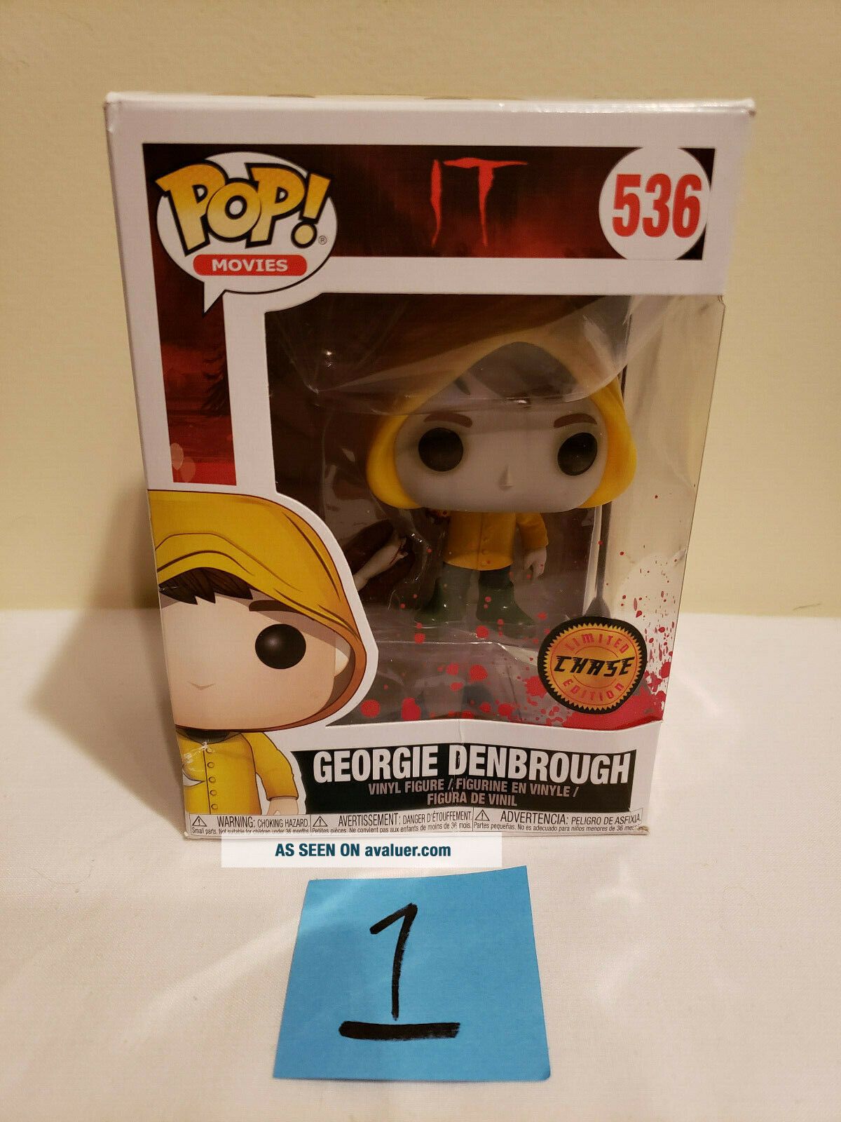 Georgie Denbrough 536 Chase Funko Pop IT Severed Arm | #3510120