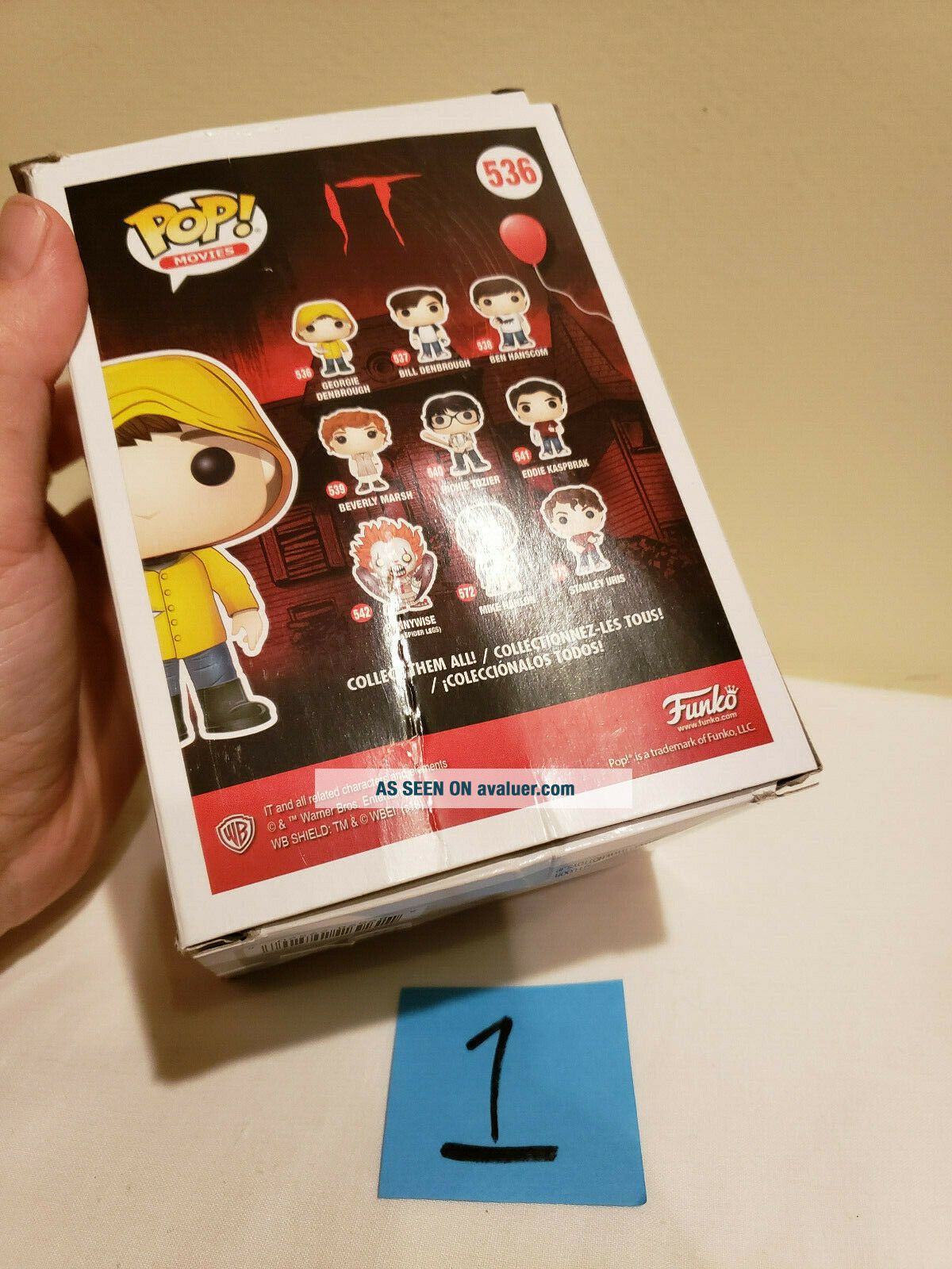 Georgie Denbrough 536 Chase Funko Pop IT Severed Arm | #3510120