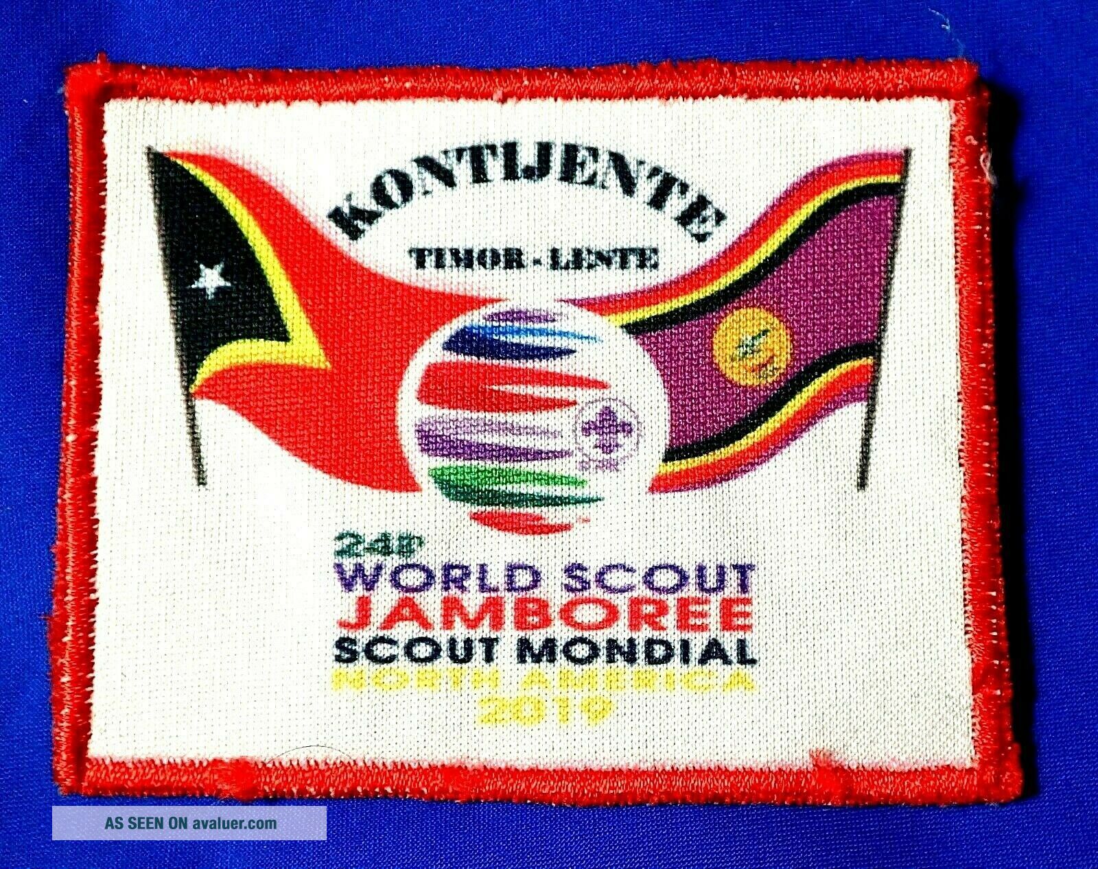 24th 2019 WORLD SCOUT JAMBOREE OFFICAL WSJ EAST TIMOR CONTINGENT BADGE ...