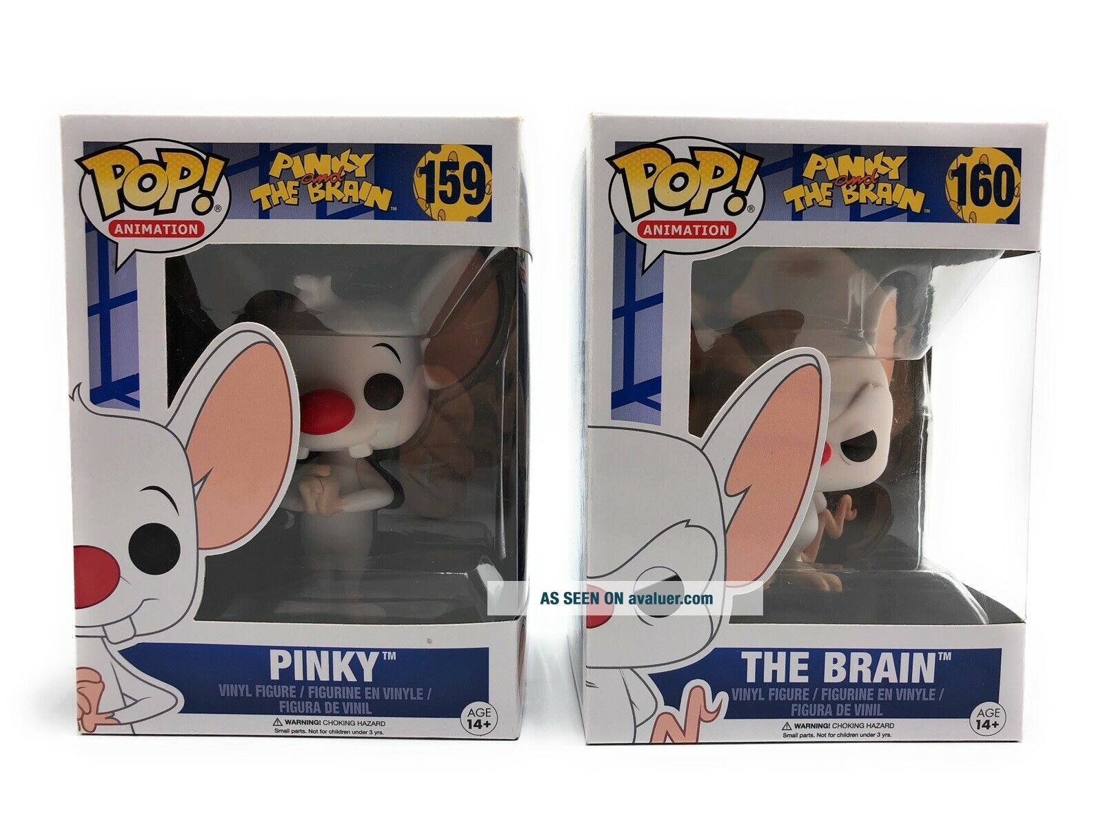 Funko Pop Pinky And The Brain 159 Pinky & 160 The Brain - Complete Set ...