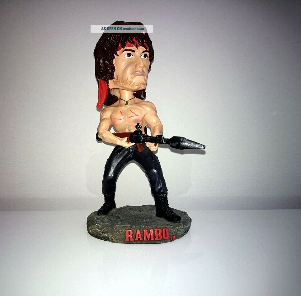 RAMBO Bobblehead Sylvester Stallone Action Pose Rocket - Hollywood ...