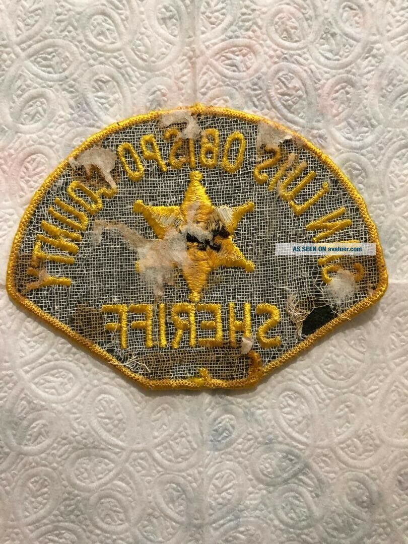 OLD CALIFORNIA SAN LUIS OBISPO COUNTY SHERIFF PATCH | #3499190