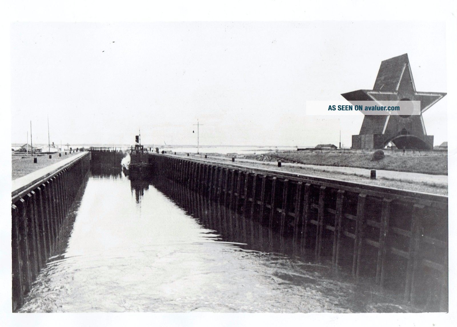 1935 Vintage Photo Soviet Union Ship Red Star Monument White Sea–Baltic ...