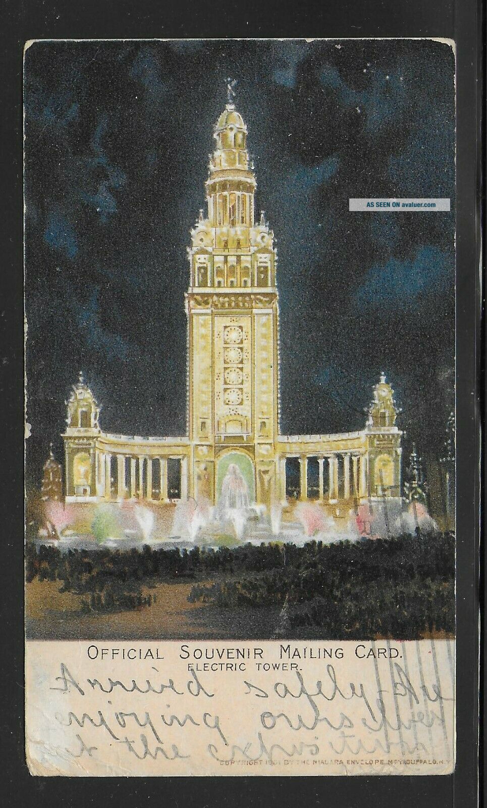 Pan Am Expo " Electric Tower " Private Mailing Card, | #3394975