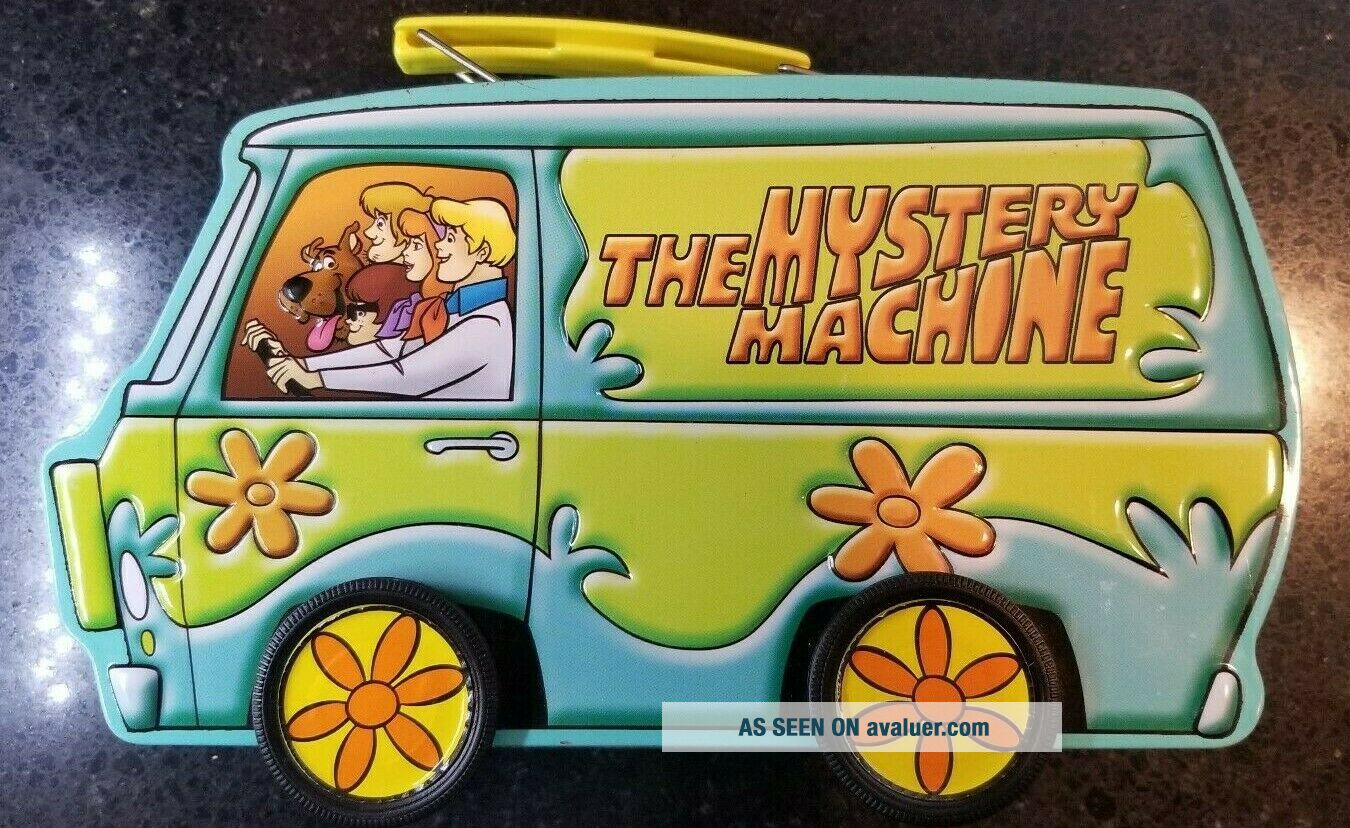 Cartoon Network Scooby - Doo Mystery Machine Tin Metal Rolling Lunch ...