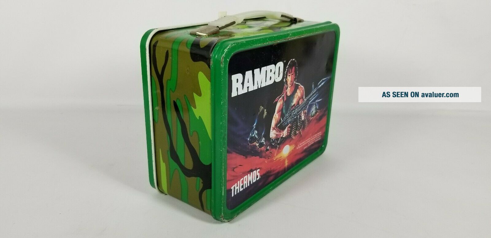 1985 Rambo Sylvester Stallone Metal Lunchbox By Thermos | #3567768