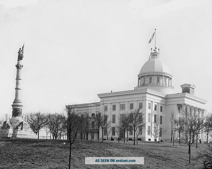 1st Confederate Capitol Building Montgomery Alabama 8x10 US Civil War ...