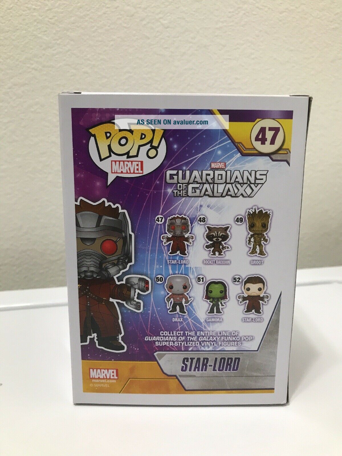 Funko Pop Marvel Guardians Of The Galaxy Star - Lord 47 | #3593645