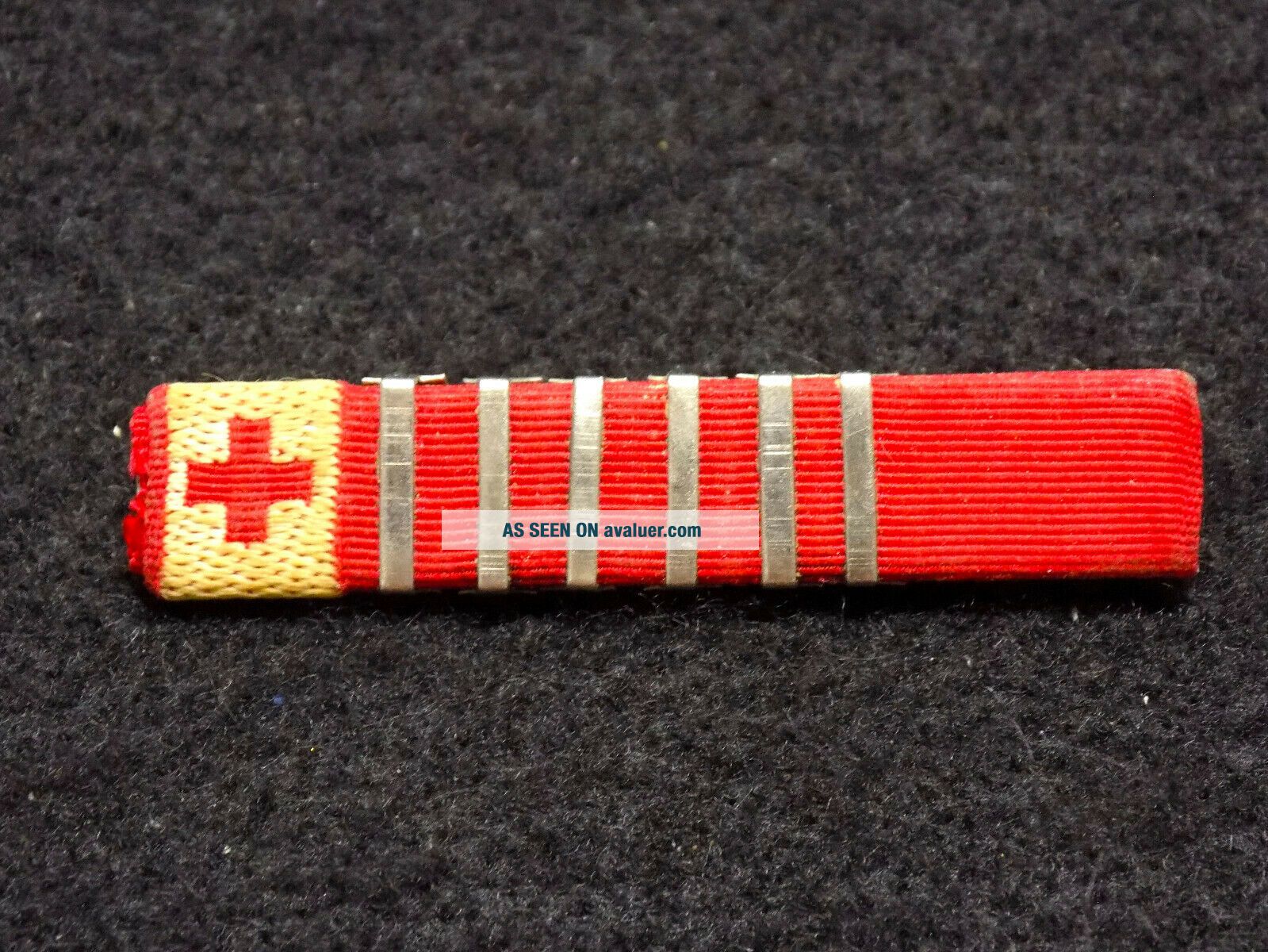WWII 1945 American Red Cross Ribbon Bar - 3, 000 Hours Of WWII Service ...