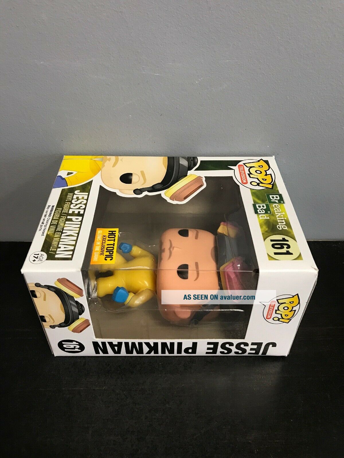 JESSE PINKMAN FUNKO POP BREAKING BAD 161 HOT TOPIC EXCLUSIVE GLOW IN ...