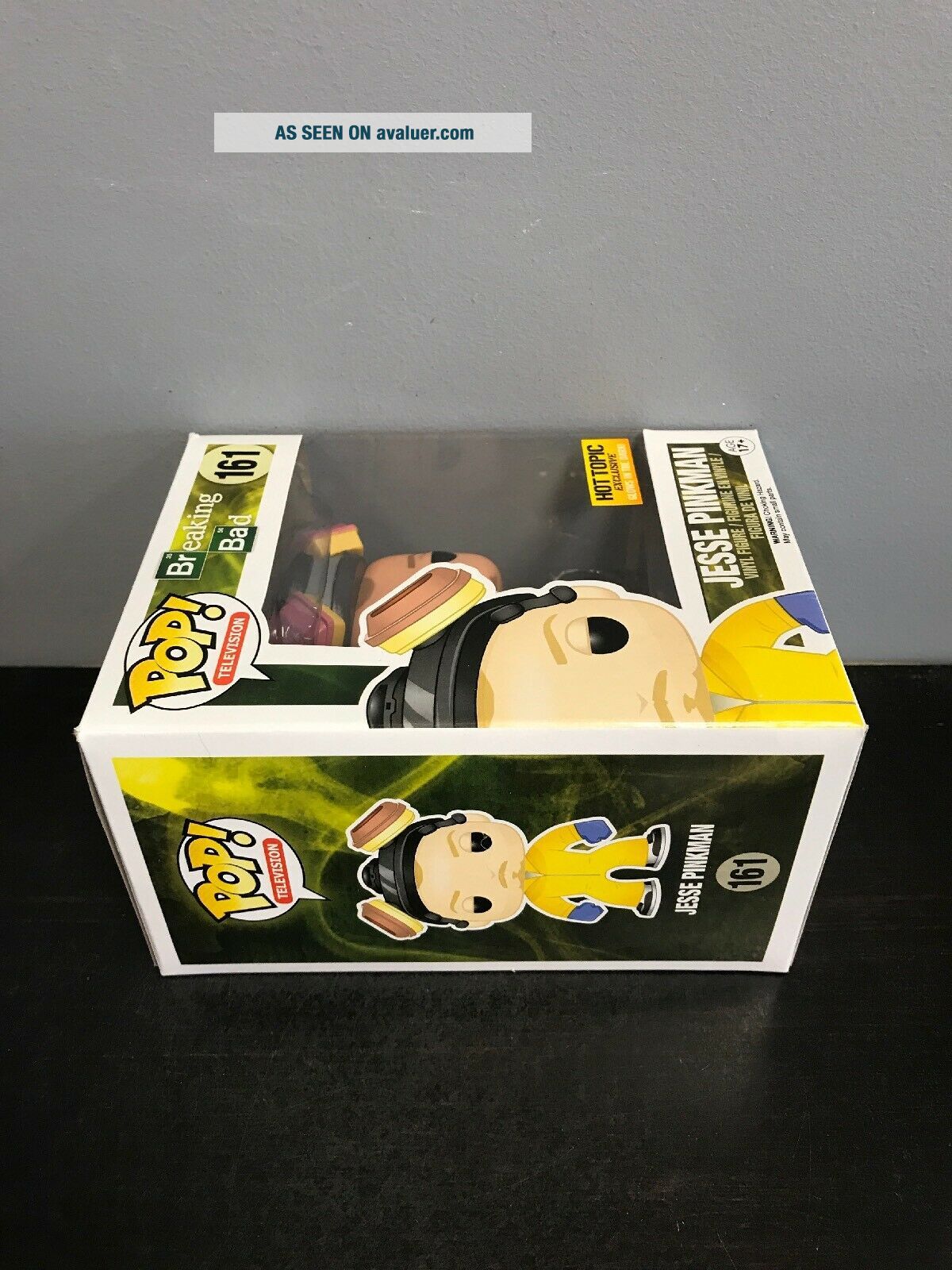 JESSE PINKMAN FUNKO POP BREAKING BAD 161 HOT TOPIC EXCLUSIVE GLOW IN ...
