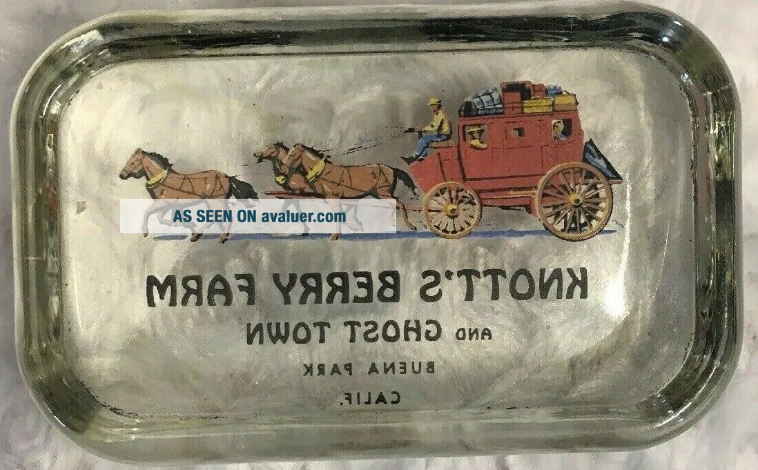 Knott ' S Berry Farm And Ghost Town Glass Paperweight Beuna Park Ca ...