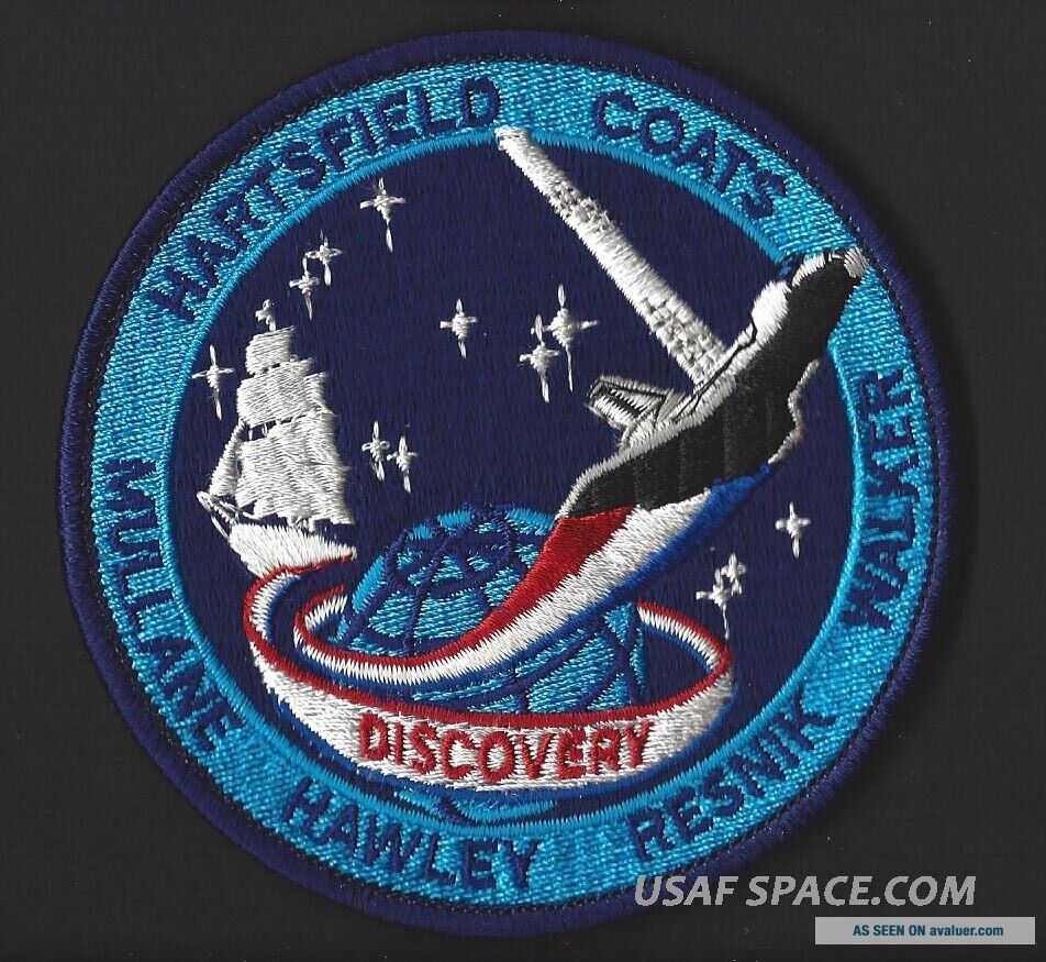 VINTAGE LION BROS STS - 41D Discovery NASA SPACE SHUTTLE Mission PATCH ...