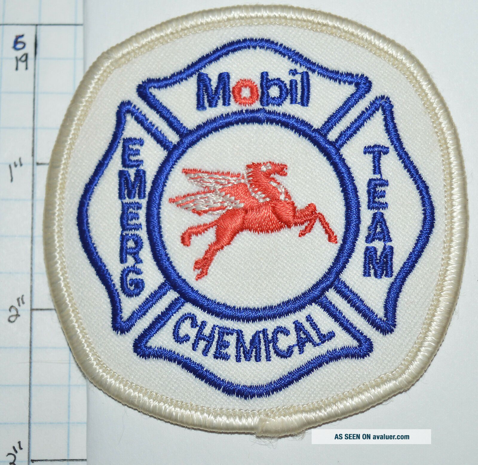 VIRGINIA, MOBIL OIL CHEMICAL EMERGENCY TEAM FIRE FAIRFAX VINTAGE PATCH ...