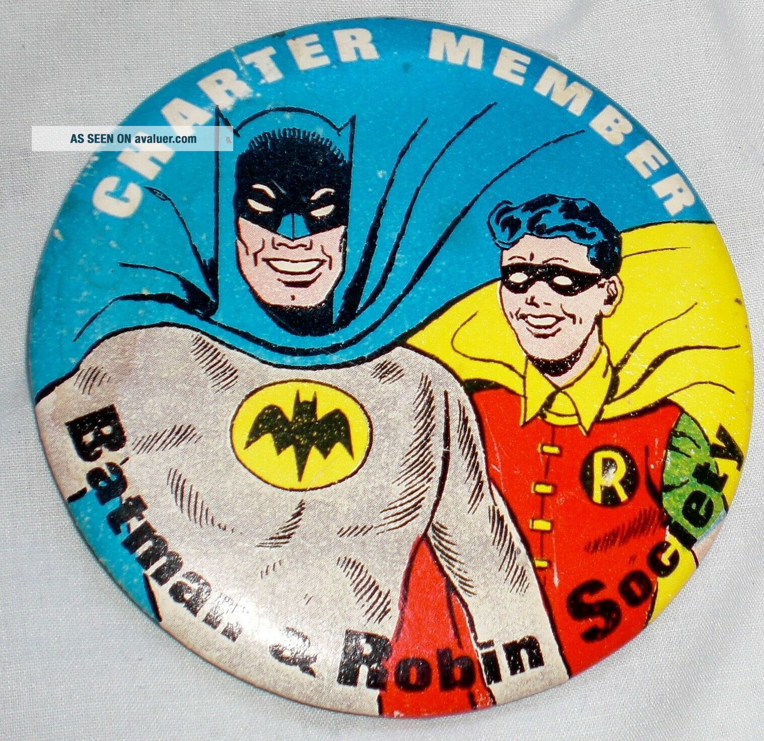 BATMAN And ROBIN Society Charter Members BADGE, Pin 1960 ' S | #3639776