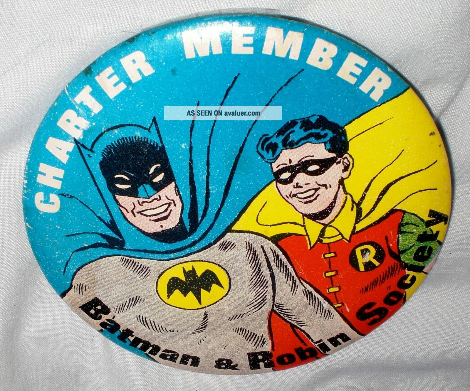 BATMAN And ROBIN Society Charter Members BADGE, Pin 1960 ' S | #3639776