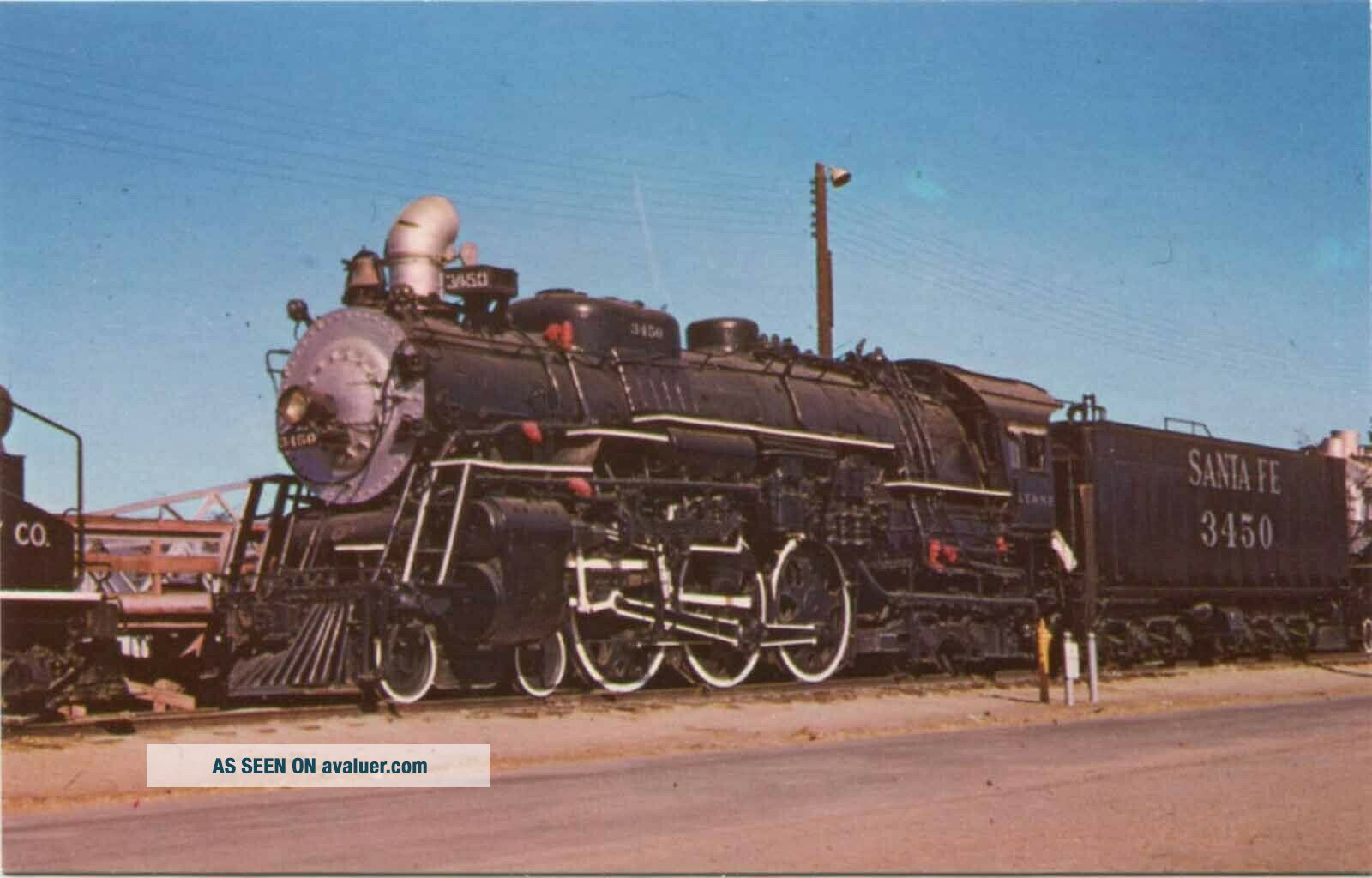 (792) Santa Fe Railroad 3450 Hudson Steam Train Pomona Calif 1970s ...