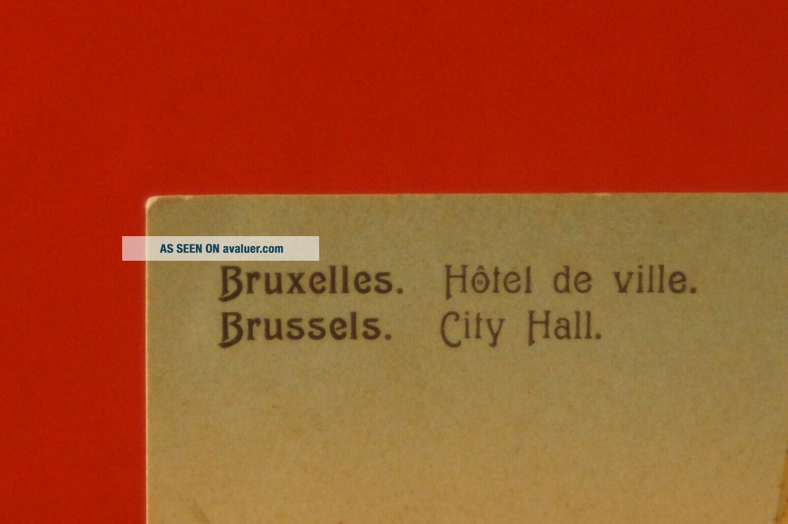 Antique Postcard Bruxelles Hotel De Ville Brussels City Hall | #3632068