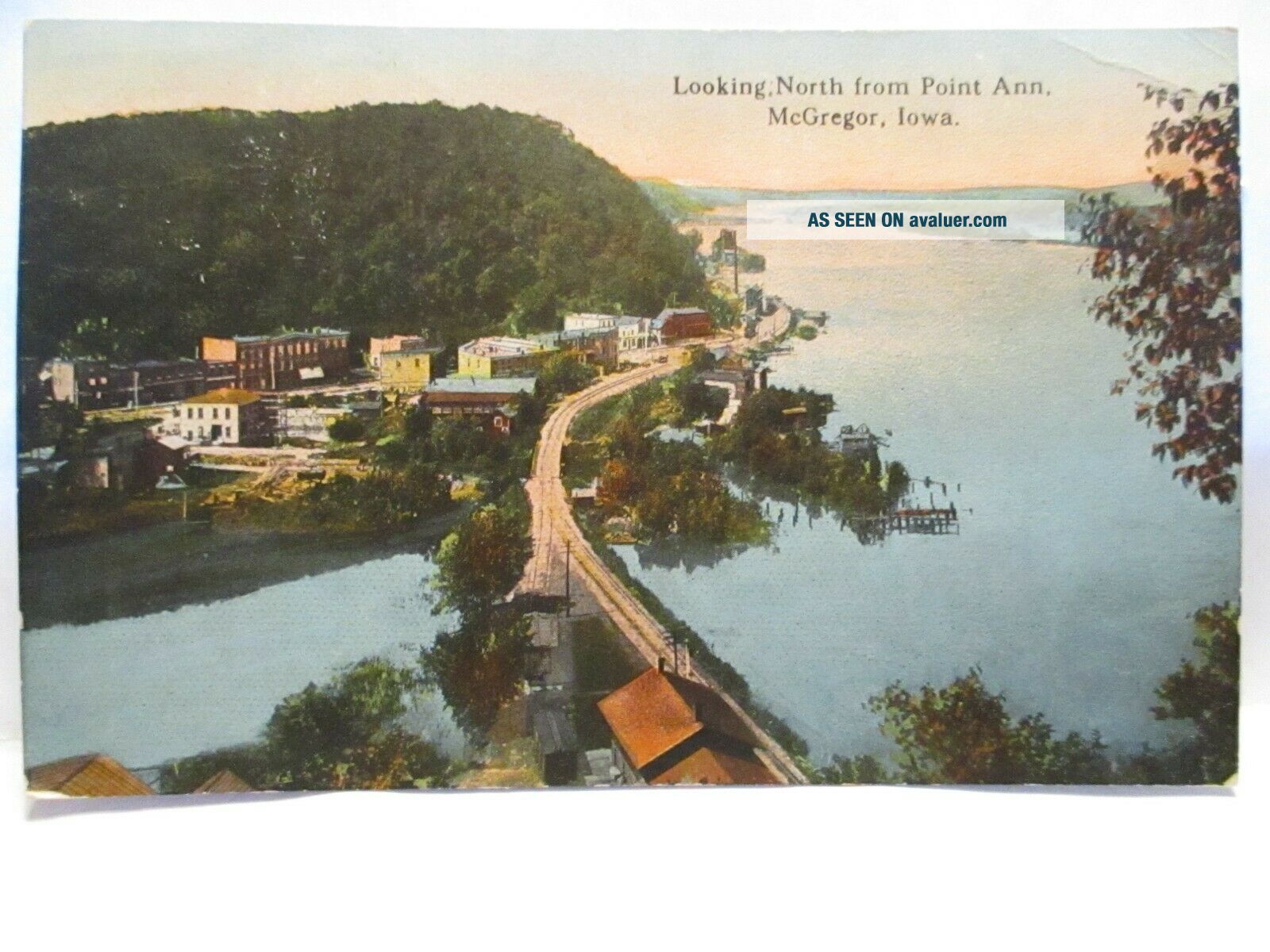 1918 HORNING CO McGREGOR IA POSTCARD N. FROM POINT ANN McGREGOR IA ...