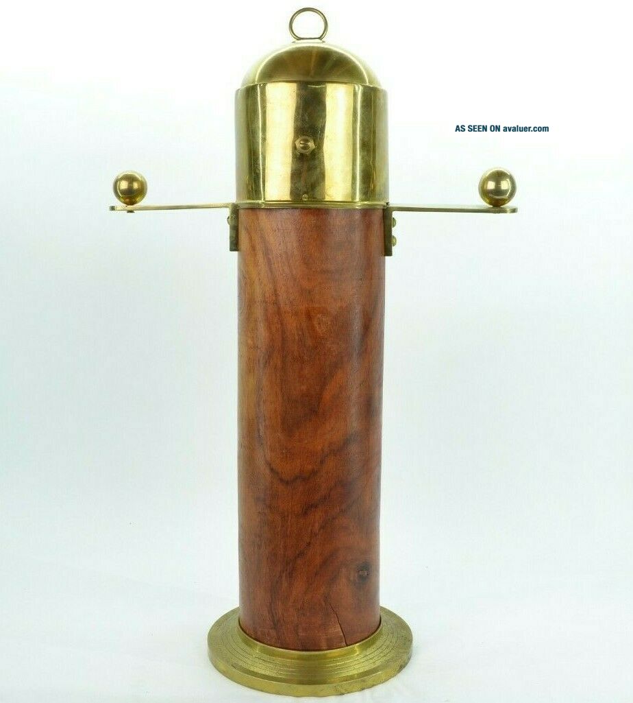 Binnacle Brass With Post Gimbaled Helmet Compass Is Made Germany Ship ...