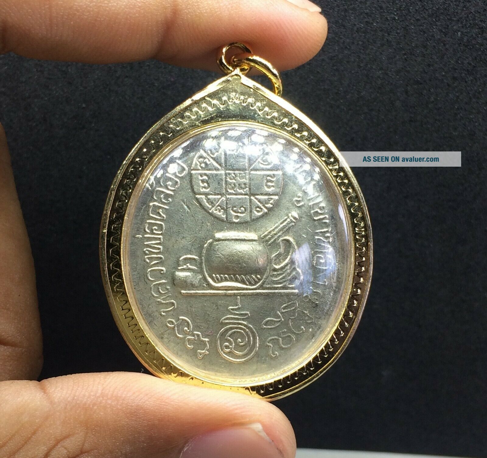 Pink Pendant Ganesha Elephant God Wealth Good Luck Thai Amulet Buddha ...