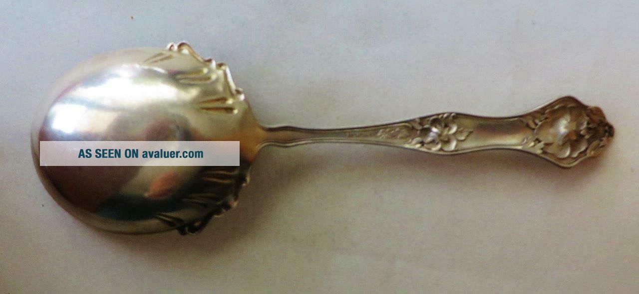 Baker - Manchester Fancy Sterling Silver Serving Spoon No Monos, USA ...