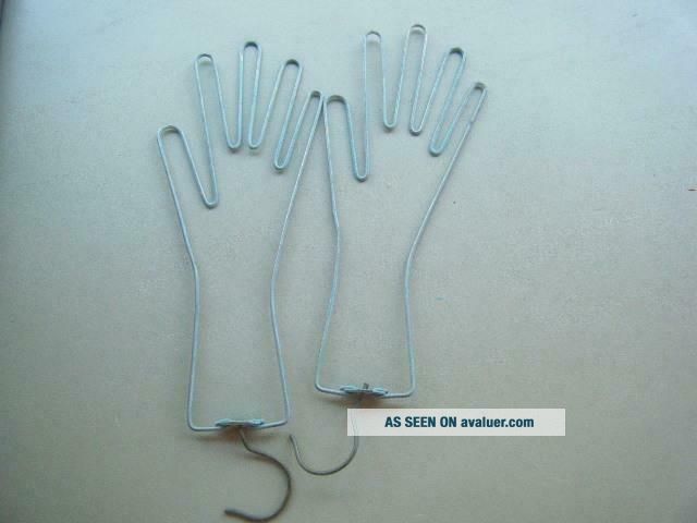 Vintage Wire Glove Stretcher Dryer Thick Metal Hand Form Hanger Antique ...