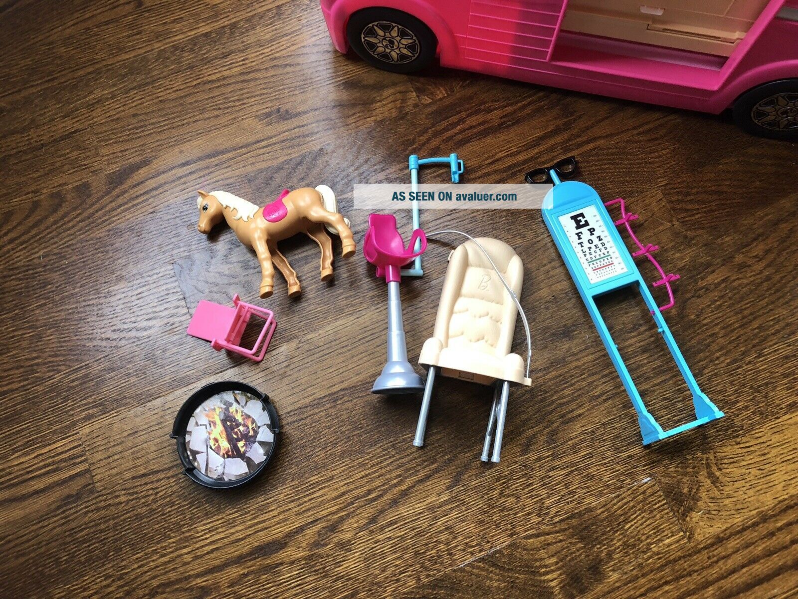 Mattel Barbie Popup Camper RV Bus With Accessories | #3671693