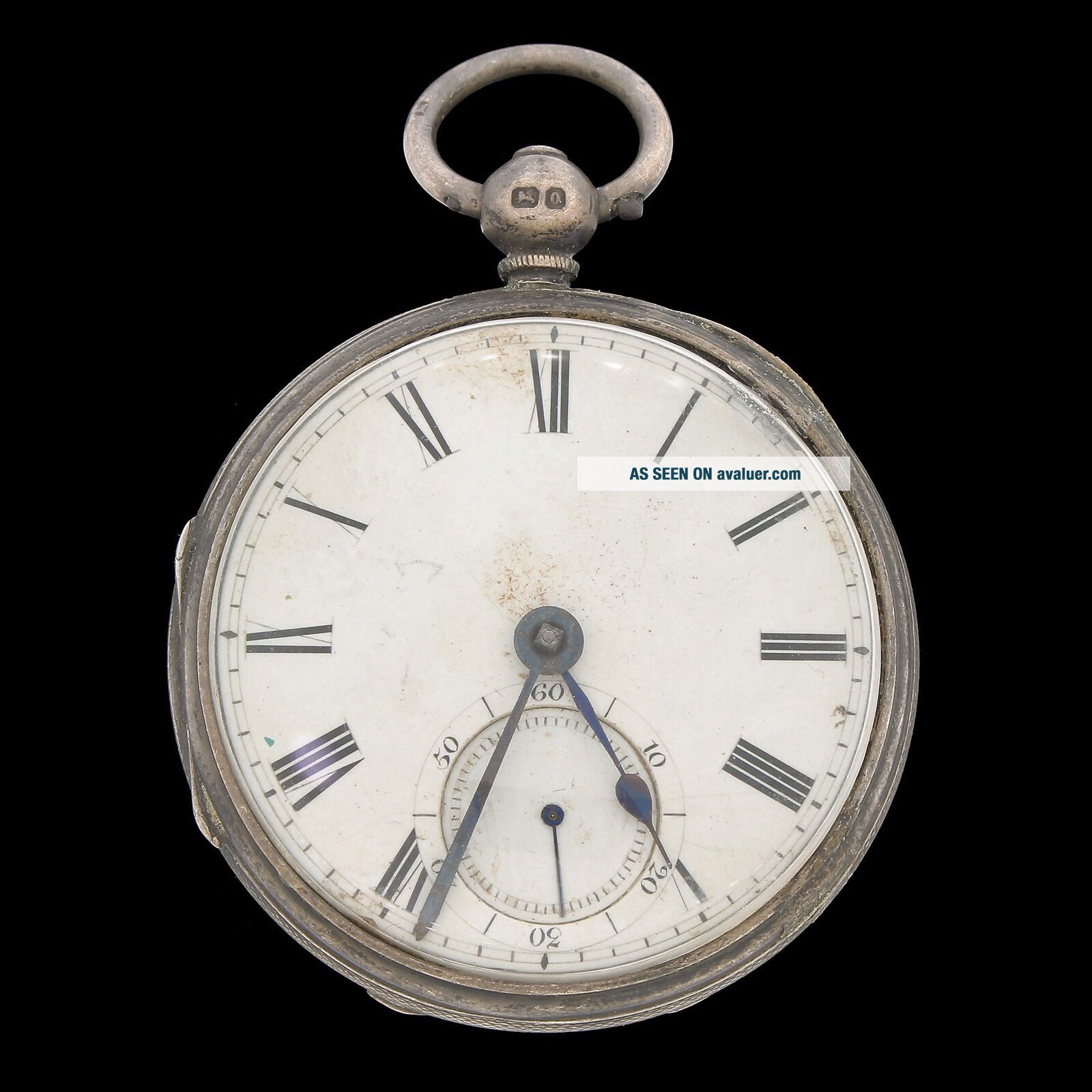Civil War Pocket Watch 1863 London Sterling Silver KW Fusee James ...