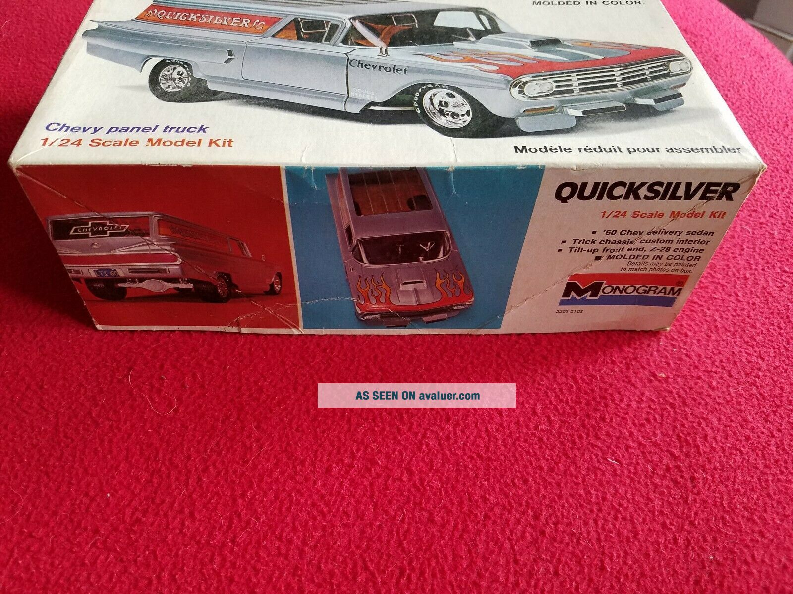 MONOGRAM QUICKSILVER TOM DANIEL 60 CHEVY PANEL ©1973 ISSUE PLASTIC ...