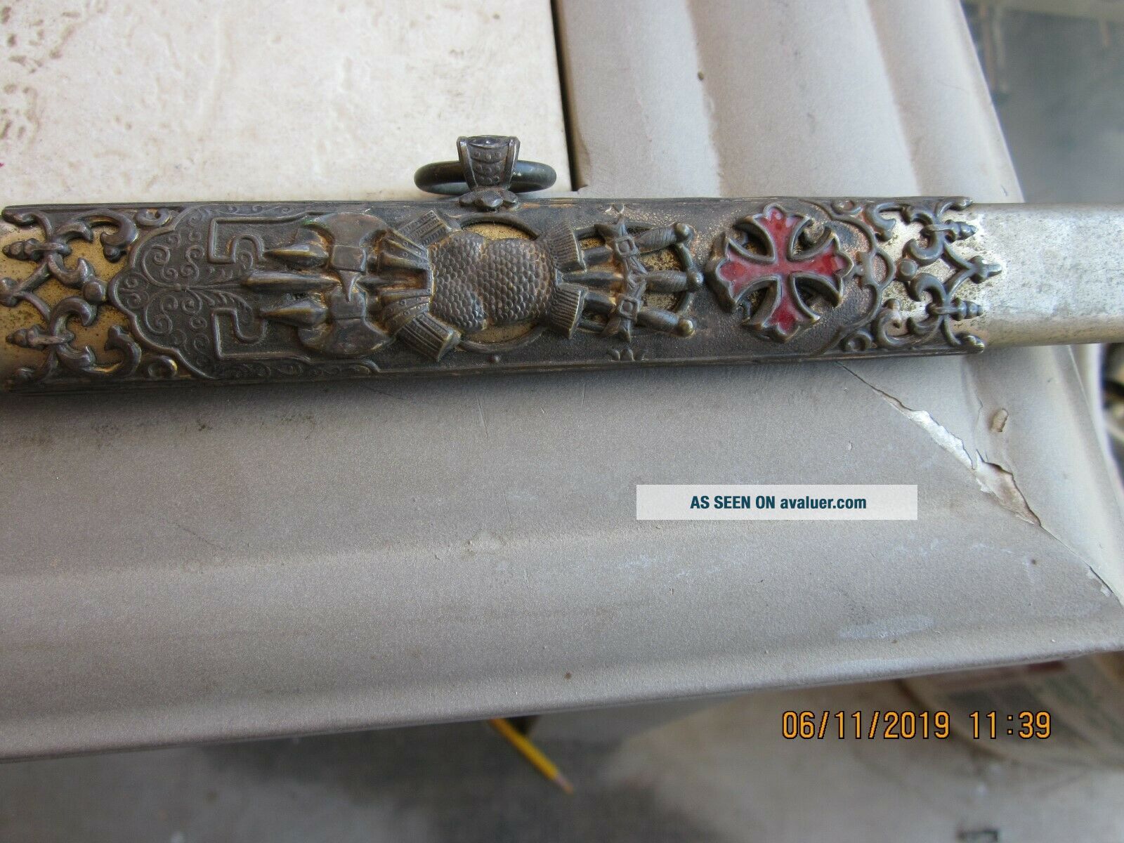 Antique Masonic Templar Sword Cincinnati Regalia Co. | #3673926