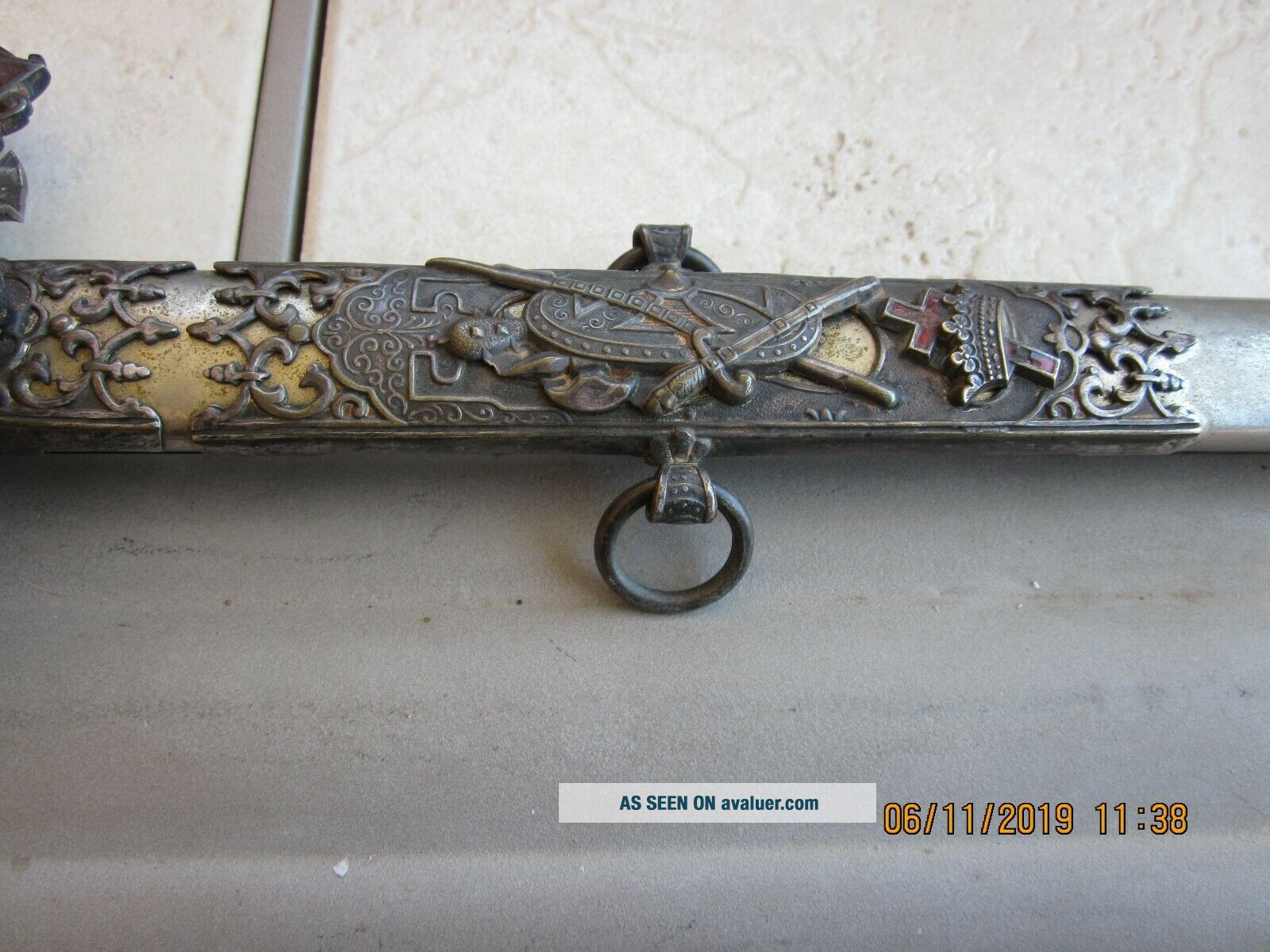 Antique Masonic Templar Sword Cincinnati Regalia Co. | #3673926