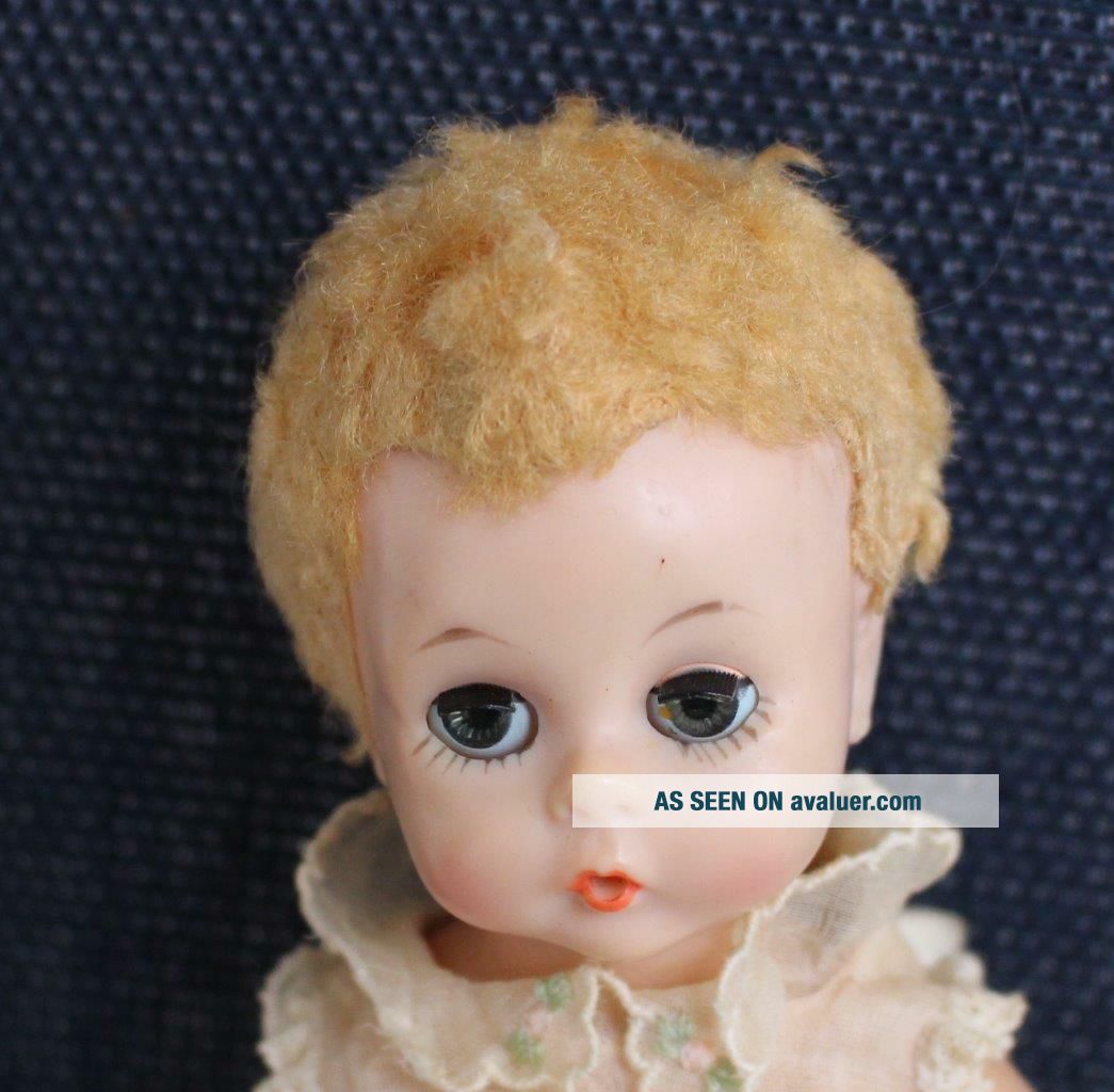 Vintage Madame Alexander Little Genius Doll Tagged Dress Caracul Wig ...
