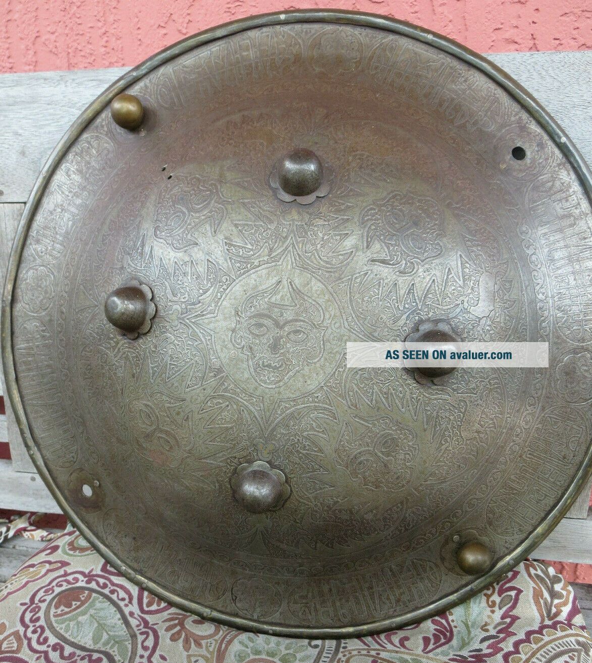 Antique Indo Persian Islamic Shield Separ 18th Century | #3680893