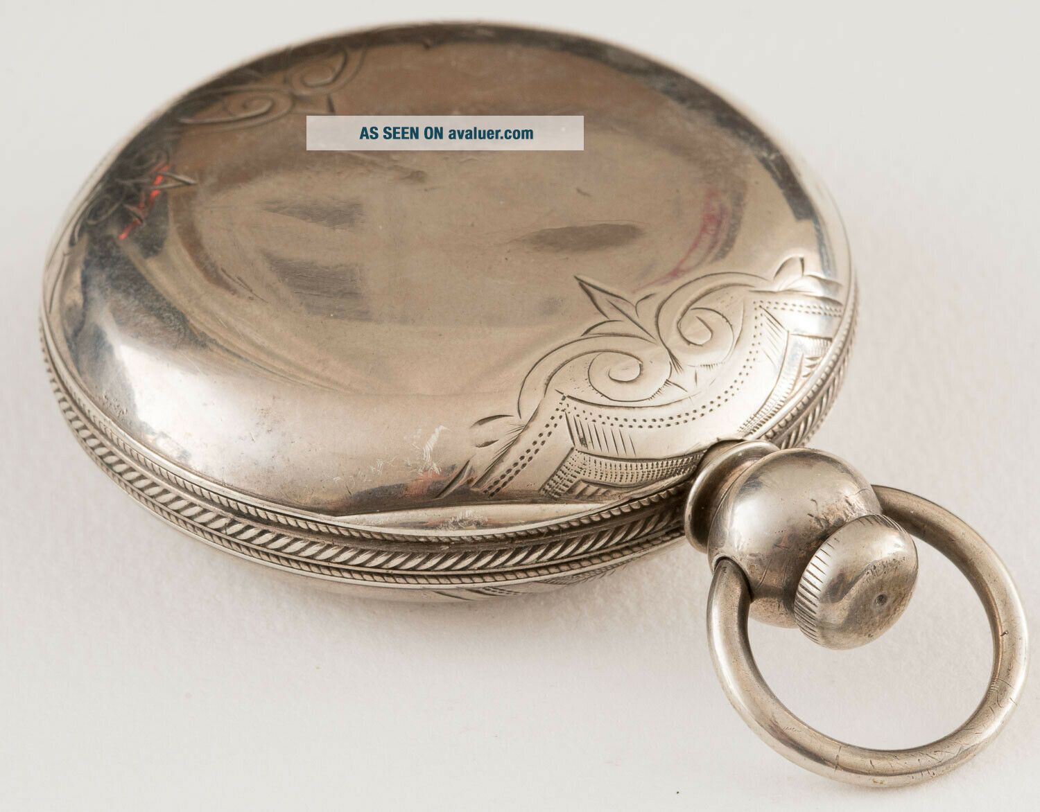 ANTIQUE COIN SILVER WBW & CO PHILA 18 SIZE POCKET WATCH CASE | #3685280