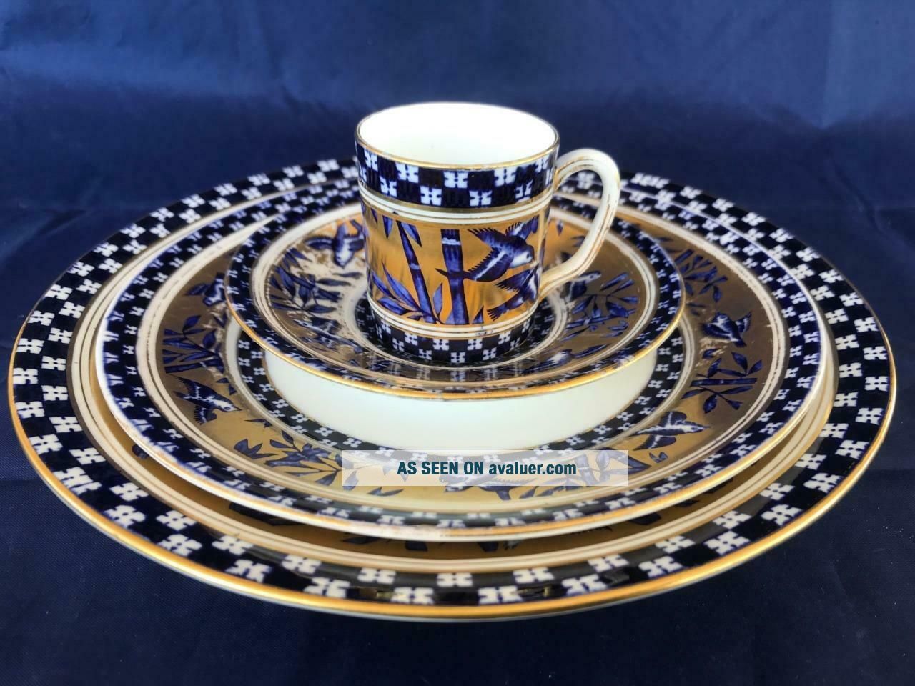 GOOD ANTIQUE COALPORT FINE BONE CHINA SET OF FOUR. C1900. | #3694424