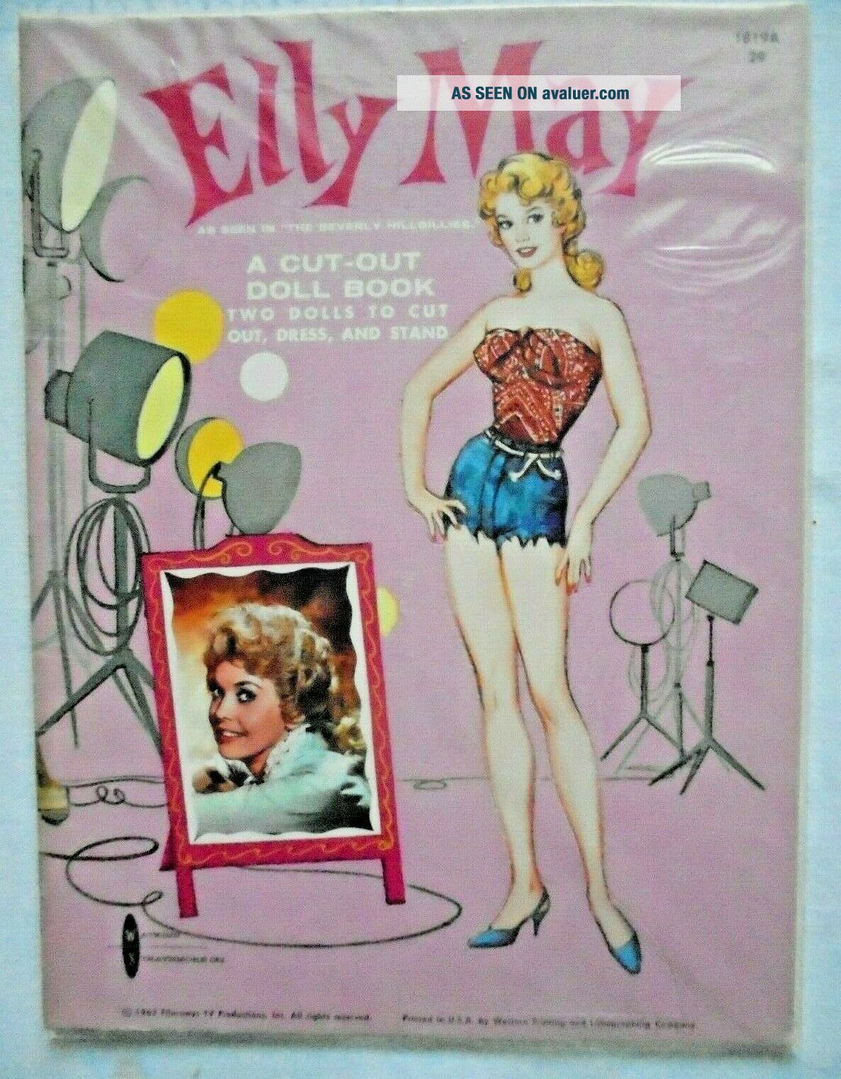 Elly May Clampett (The Beverly Hillibillies) Paper Doll Book Uncut 1963 ...