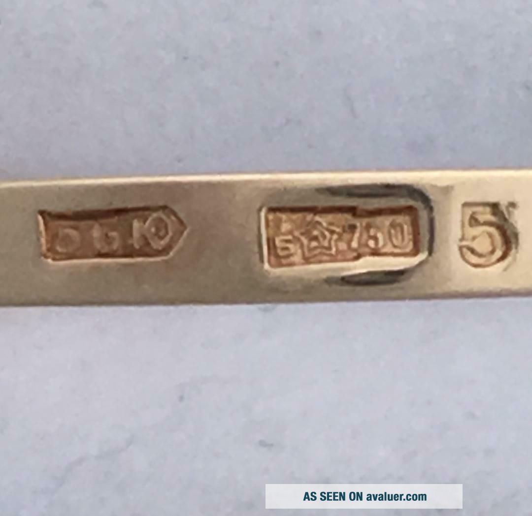 Antique Diamond Ring Russian 18k Soviet Union Stamp | #3706589
