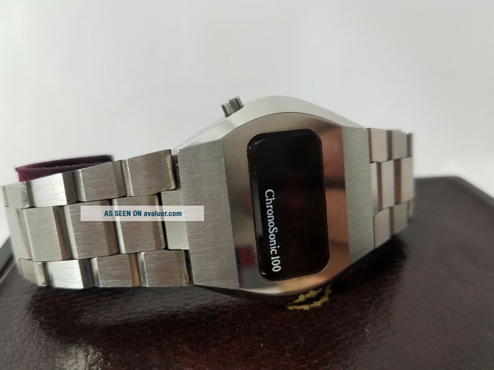 Vintage ChronoSonic 100 LED Computer Watch W/ Box | #3765230
