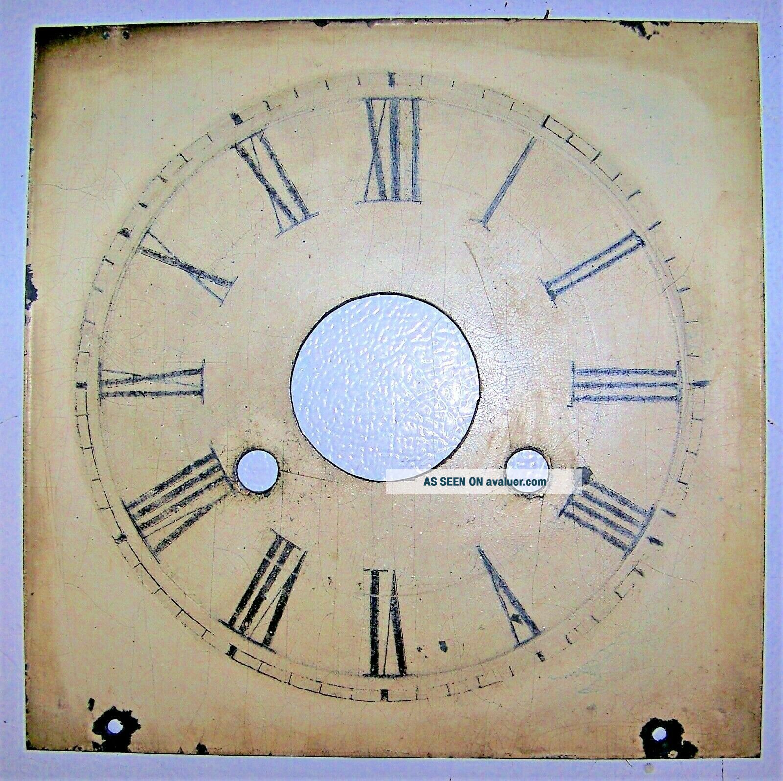 OLD ANTIQUE 1800S OGEE SHELF MANTLE WOODEN CLOCK DIAL CLOCK PARTS ...