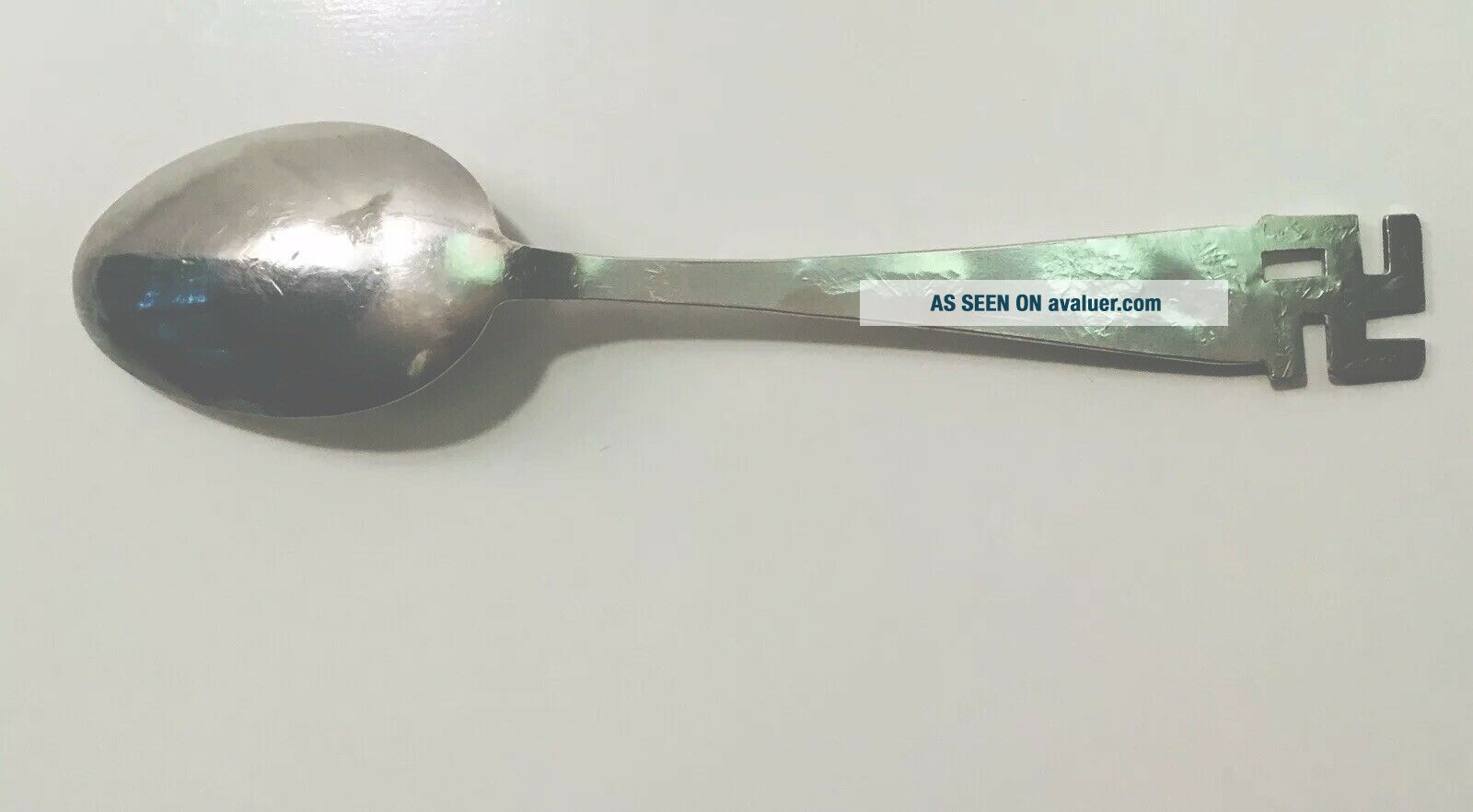 Antique Navajo Native American Swastika Sterling Silver Souvenir Spoon ...