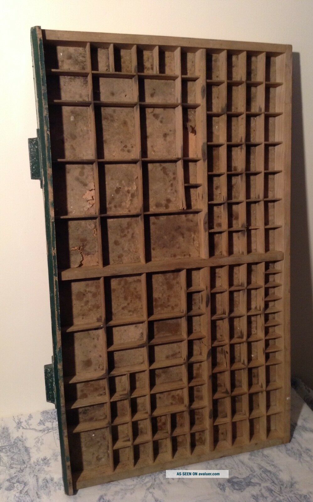 Extra Large Vintage French Wooden Printers Letterpress Typeface Drawer ...