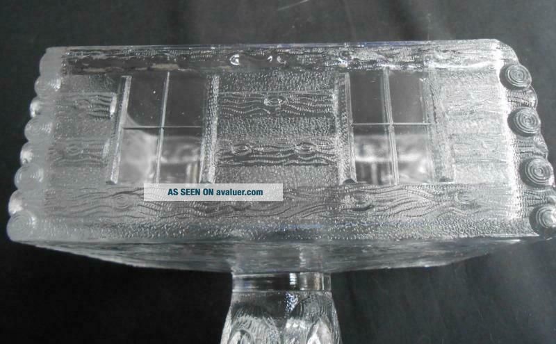 Log Cabin 4 1/4 X 6 Covered Compote Central Glass EAPG 1884 PRICE ...