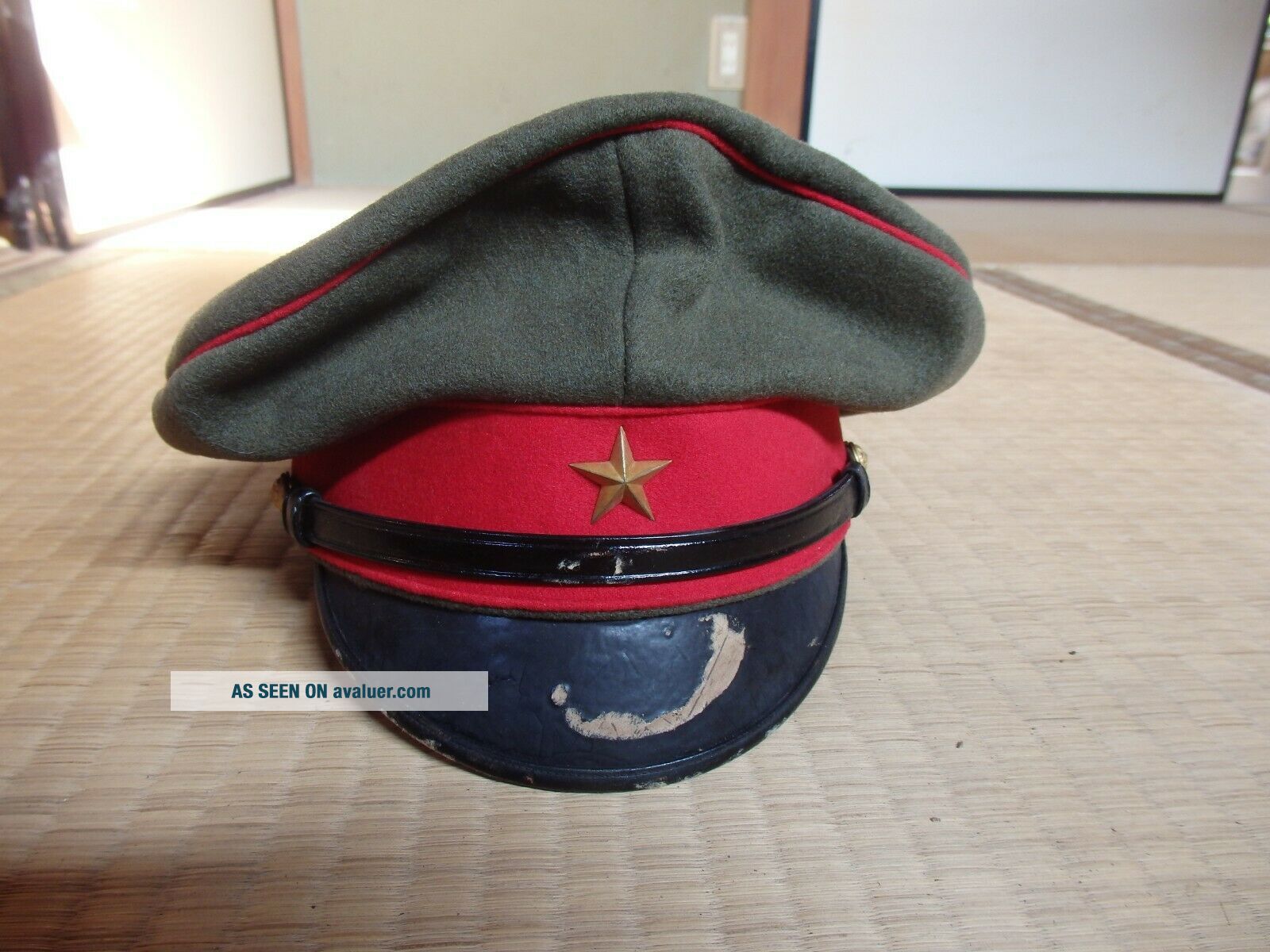 Antique Japanese World War 2 WW2 Imperial Japan Army Officer Hat Cap W ...