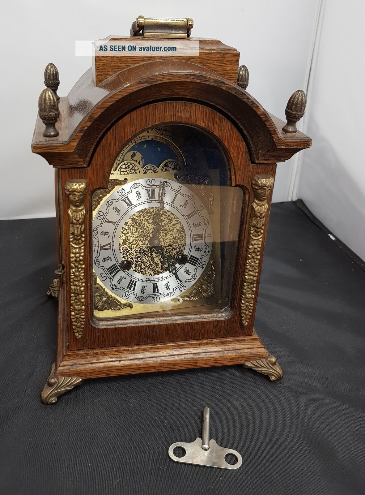 Franz Hermle Clock With Moonphase And Westminister Chimes 824 | #3799411