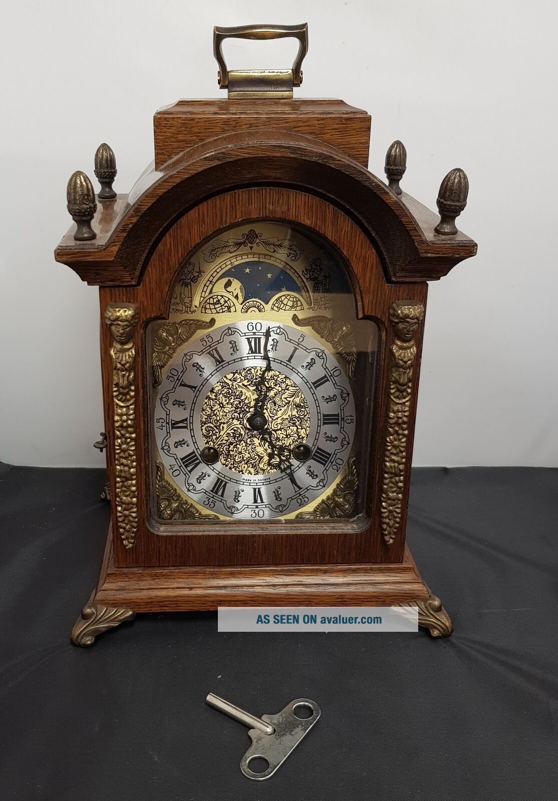 Franz Hermle Clock With Moonphase And Westminister Chimes 824 | #3799411