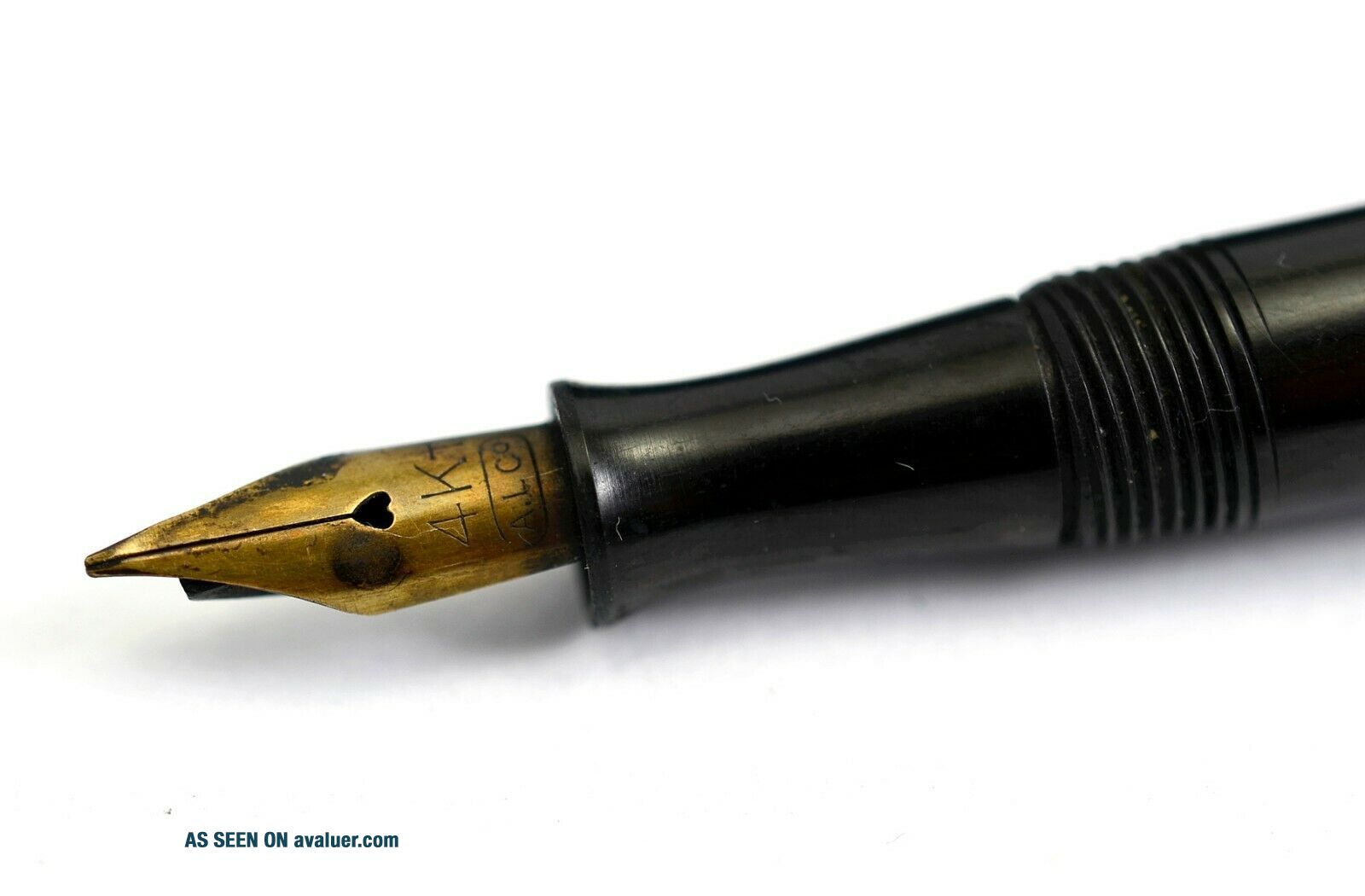 Antique Aiken Lambert Lever Filler Fountain Pen In Hard Rubber England ...